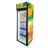 China 420L Capacity Commercial Glass Door Refrigerator with Adjustable Shelves and Energy Efficient Design for sale