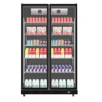 China Commercial Beverage Cooler with 1650L Capacity Digital Control and Tempered Glass Doors for sale