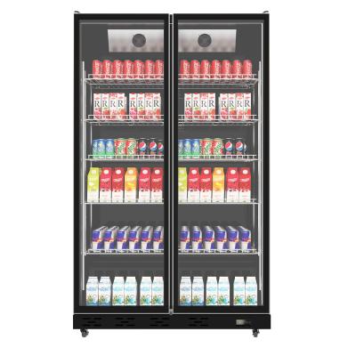 China Commercial Beverage Cooler with 1650L Capacity Digital Control and Tempered Glass Doors for sale