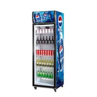 China 420L Capacity Commercial Glass Door Refrigerator with Adjustable Shelves and Energy Efficient Design for sale
