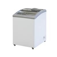 China Heat Reflective Glass Island Freezer Seafood  Single Door Display Refrigerator for sale