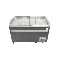 China Commercial Deep Freezer with Digital Thermostat and Sliding Glass Door for Ice Cream Display for sale