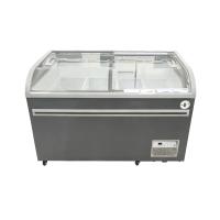 China Commercial Deep Freezer with Digital Thermostat and Sliding Glass Door for Ice Cream Display for sale