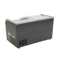 China Commercial Deep Freezer with Digital Thermostat and Sliding Glass Door for Ice Cream Display for sale
