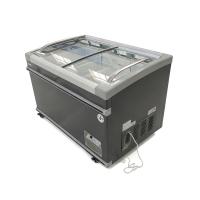 China Commercial Deep Freezer with Sliding Glass Door Digital Thermostat and R290a Refrigerant for Ice Cream Display for sale