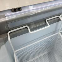 China Commercial Sliding Glass Door Deep Freezer with Curved Tempered Glass and Energy-Efficient Cooling for sale