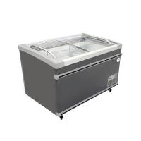 China Commercial Freezer with Sliding Glass Door Direct Cooling and Digital Thermostat for Ice Cream Display for sale