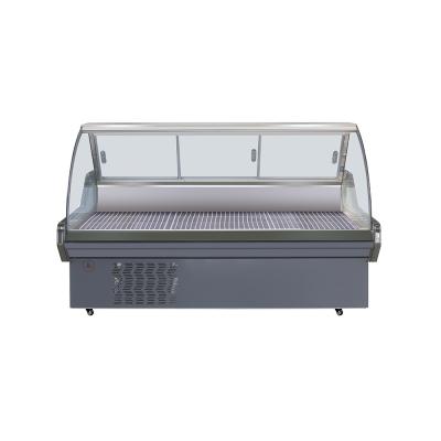 China Energy Saving Deli Cooler Showcase LOW E Glass Commercial Display Deli Fridge for sale