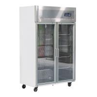China Commercial Stainless Steel Upright Refrigerator with Digital Temperature Control and Frost Free Defrosting for sale