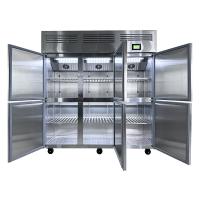 China Commercial Upright Freezer with Thickened Stainless Steel High-Efficiency Inverter Compressor and Customizable Voltage for sale