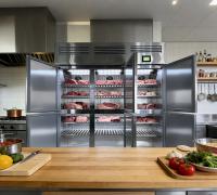 China Commercial Upright Freezer with Thickened Stainless Steel High-Efficiency Inverter Compressor and Customizable Voltage for sale
