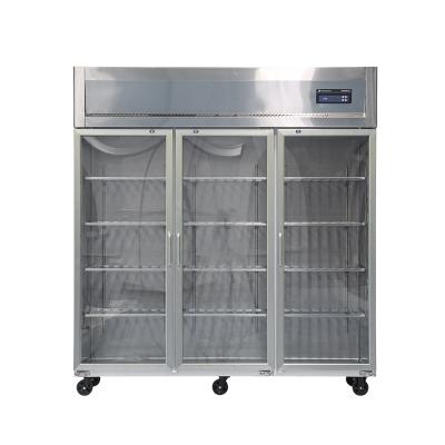 China Commercial Upright Freezer with Digital Control Frost Free and Stainless Steel Construction for Hotel Kitchen for sale