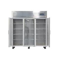 China Commercial Upright Freezer with Digital Control Frost Free and Stainless Steel Construction for Hotel Kitchen for sale