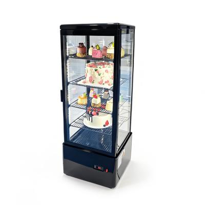 China Versatile Dessert Display Counter 278L Capacity Business Sliding Glass Freezer for sale