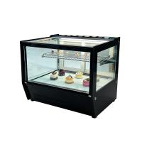 China Digital Thermostat Glass Door Refrigerator 220V - 240V Cake Display Fridge Counter for sale