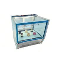 China R290a Black Glass Fridge Freezer Cake Display Cabinet Countertop Type Full View for sale