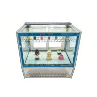 China R290a Black Glass Fridge Freezer Cake Display Cabinet Countertop Type Full View for sale
