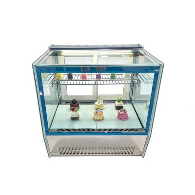 China Air Cooling Cake Display Case Countertop 1000mm Display Fridge For Cakes for sale