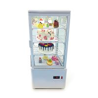 China Double Layer Bakery Showcase with Straight Glass and Low Maintenance Cake Display Refrigerator for sale