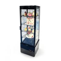 China Refrigerated Bakery Glass Showcase Case 360 Deg Large Capacity Upright Glass Freezer 340W for sale