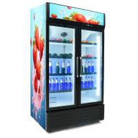 China R290a Refrigerant Glass Door Refrigerator with 530 Liter Volume and high-quality Cooling System for sale