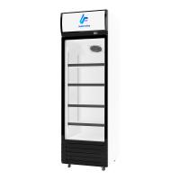 China Durable Commercial Refrigerator with Tempered Glass Door 330L Volume and 2-8℃ Temperature Range for sale