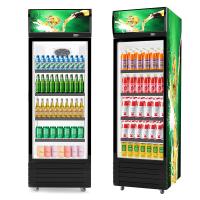 China 220V Display Glass Door Freezer Digital Controller Adjustable Shelves Dessert Refrigerator for sale