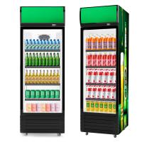China 220V Display Glass Door Freezer Digital Controller Adjustable Shelves Dessert Refrigerator for sale