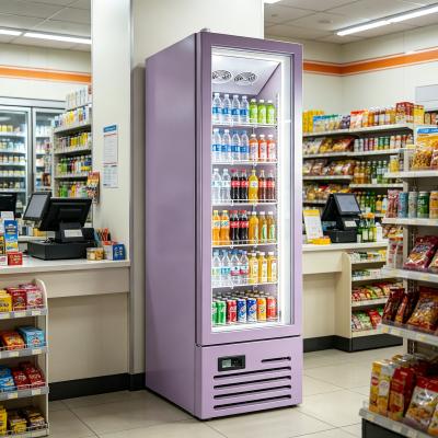 China R290a Refrigerant Commercial Freezer Glass Automatic Defrost Countertop Beverage Cooler for sale