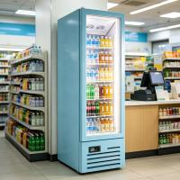 China Commercial Glass Door Freezer Designed to Maintain Stable Temperature and Clear Product Display with Durable Components for Business for sale