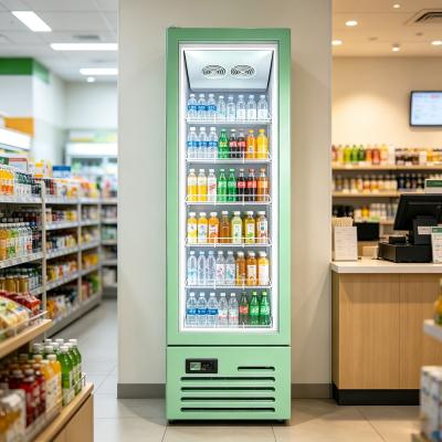 China Energy Commercial Glass Door Freezer Featuring Spacious Interior and Durable Shelving for Optimal Product Visibility and Long Term for sale