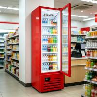 China Commercial Glass Door Freezer Featuring Advanced Insulation and Easy Access Doors Designed to Maintain Product and Freshness for sale