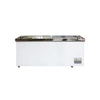 China Supermarket Horizontal  Island Chest Freezer Combined Type Clear Door Freezer for sale