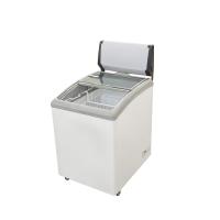 China Heat Reflective Glass Island Freezer Seafood  Single Door Display Refrigerator for sale