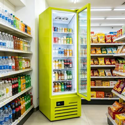 China Commercial Glass Door Freezer offering stable freezing performance and clear glass doors for attractive product display for sale