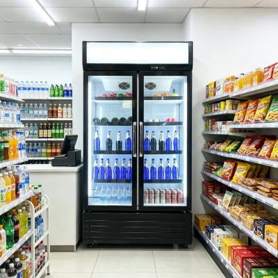 China 650L Capacity Commercial Freezer with Static Cooling System and Swing Door Design for Optimal Product Visibility for sale