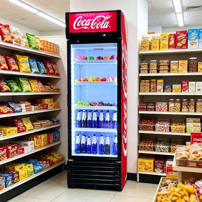 China 330L Volume Commercial Glass Door Freezer with Precision Control, and High-Efficiency Cooling for Optimal Food Storage for sale