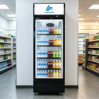China 330L Capacity Commercial Glass Door Freezer with Static Cooling for Optimal Product Visibility for sale