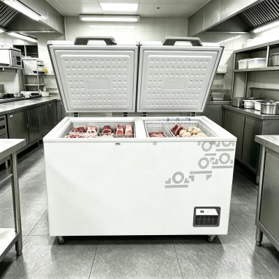 China 950L Capacity Commercial Chest Freezer with Direct Cooling and Aluminum-Plastic Inner Liner for Household and Hotel Use for sale