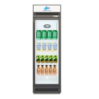 China Commercial Display Refrigerator with Air Cooling and R290a Refrigerant Featuring Swing Glass Door for sale