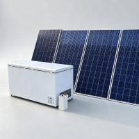 China 550L Solar Chest Freezer R404a Double Doors Cold Storage Deep Freezer Solar for sale