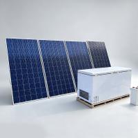 China 550L Solar Chest Freezer R404a Double Doors Cold Storage Deep Freezer Solar for sale