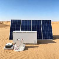 China 550L Solar Chest Freezer R404a Double Doors Cold Storage Deep Freezer Solar for sale
