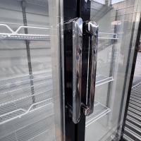 China Double Door Upright Display Cooler with Tempered Glass Door Brand Compressor and Digital Control for sale