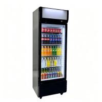China Cost-Effective Single Door Beverage Cooler Commercial Upright Glass Door Drink Display Fridge Promotion for Supermart & Store for sale