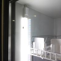 China Sliding Rack Direct Cooling Upright Display Showcase Chiller Cooler Refrigerator For Commercial Supermarket Use for sale