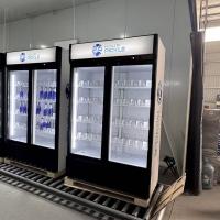 China Sliding Rack Direct Cooling Upright Display Showcase Chiller Cooler Refrigerator For Commercial Supermarket Use for sale