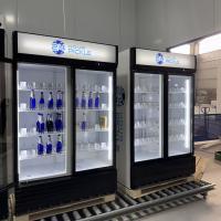 China Sliding Rack Direct Cooling Upright Display Showcase Chiller Cooler Refrigerator For Commercial Supermarket Use for sale