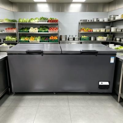 China 327L Volume Commercial Chest Freezer with Environmentally Friendly R290a Refrigerant and Wide Freezing Temperature Range -18~-23℃ for sale