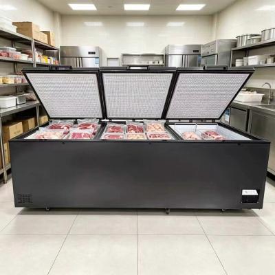 China 1451 Liter Chest Freezer Commercial Glass Door Freezer Low Temp Deep Freezer Chest for sale